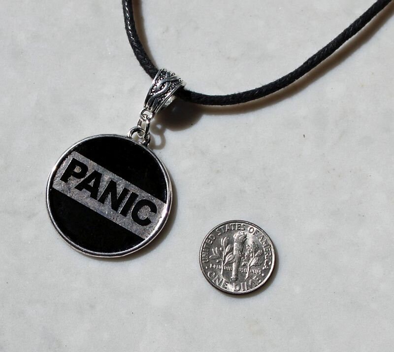 DON'T WORRY Just PANIC Panic Button Necklace Infinity - Etsy UK