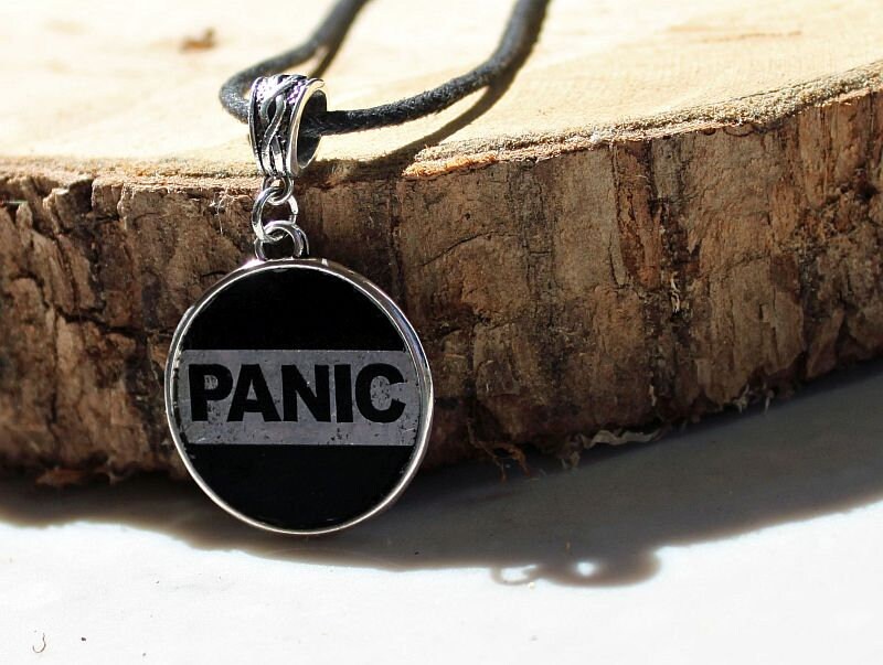 DON'T WORRY Just PANIC Panic Button Necklace Infinity - Etsy UK
