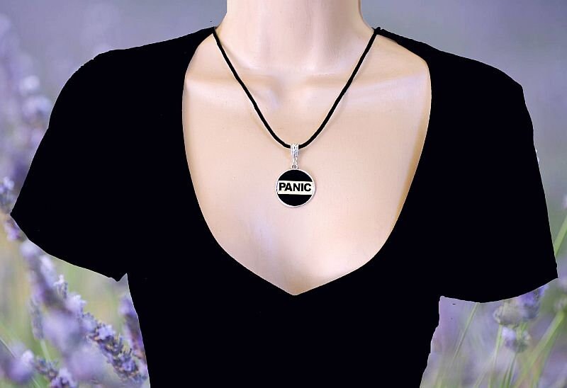 DON'T WORRY Just PANIC Panic Button Necklace Infinity - Etsy UK