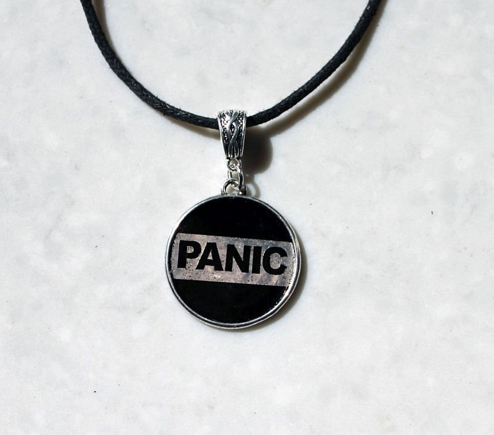 DON'T WORRY Just PANIC Panic Button Necklace Infinity - Etsy UK