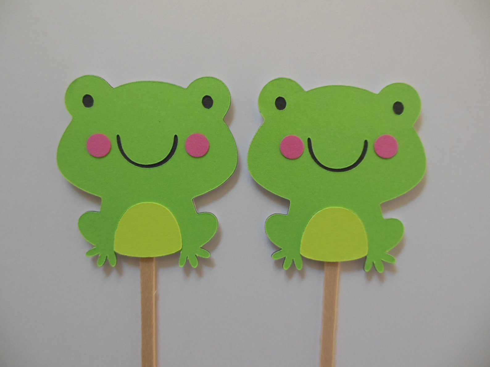 Frog Cupcake Toppers - Green - Gender Neutral Birthday Party ...