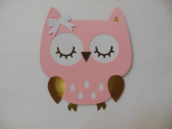 Cut Outs Pink Owl