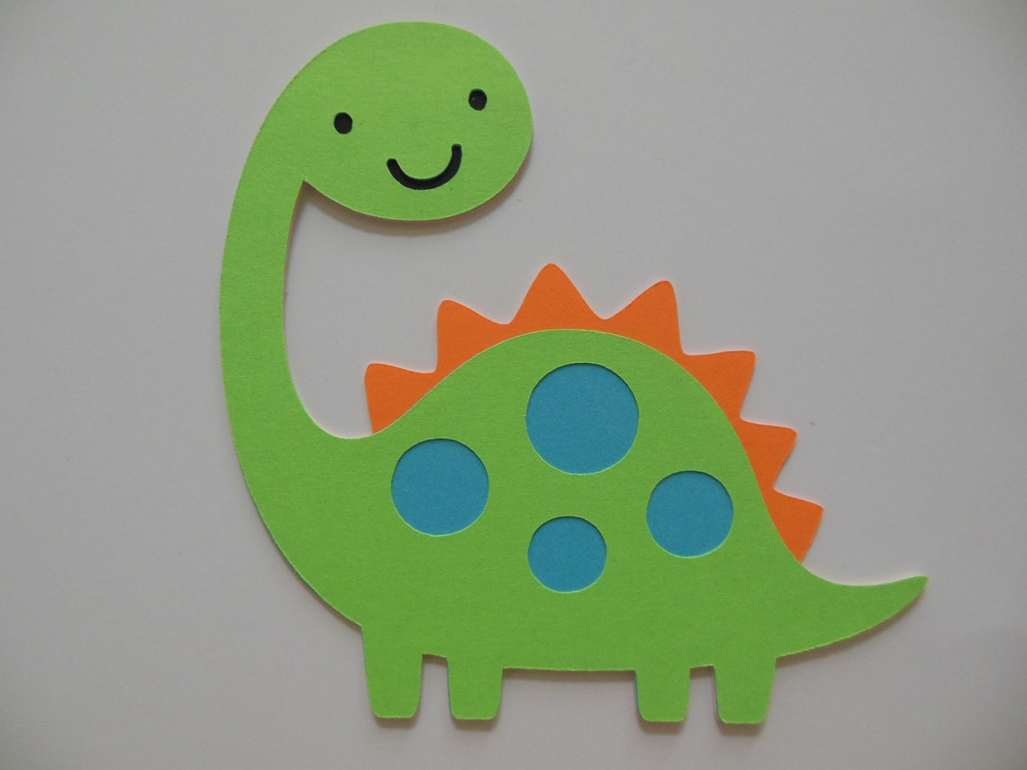 Dinosaur Cutout Brontosaurus Cutout Birthday Party - Etsy