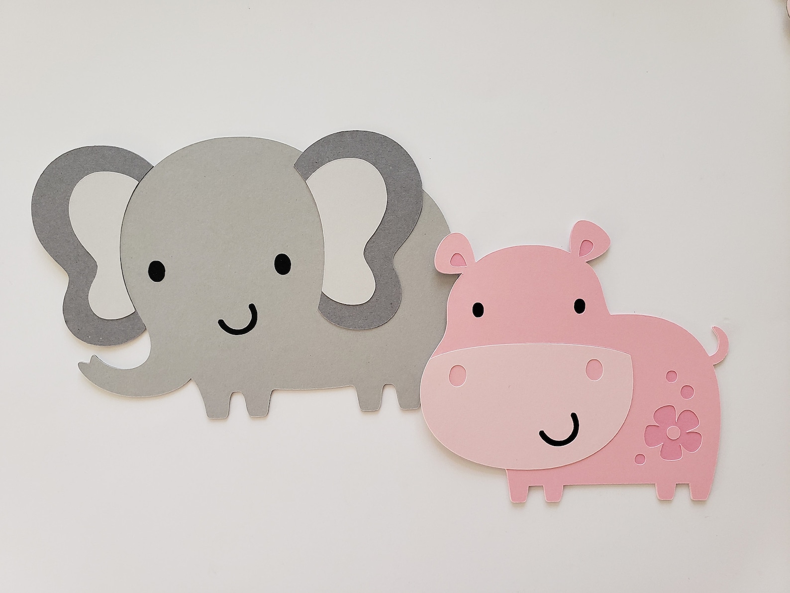 Safari or Zoo Animal Cutouts Lion Giraffe Zebra Elephant | Etsy