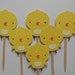 Chick Cupcake Toppers Yellow Child Birthday Party - Etsy