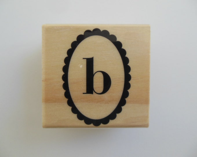 Letter B Stamp - Paisley Monogram Collection - Rubber Stamp - Etsy