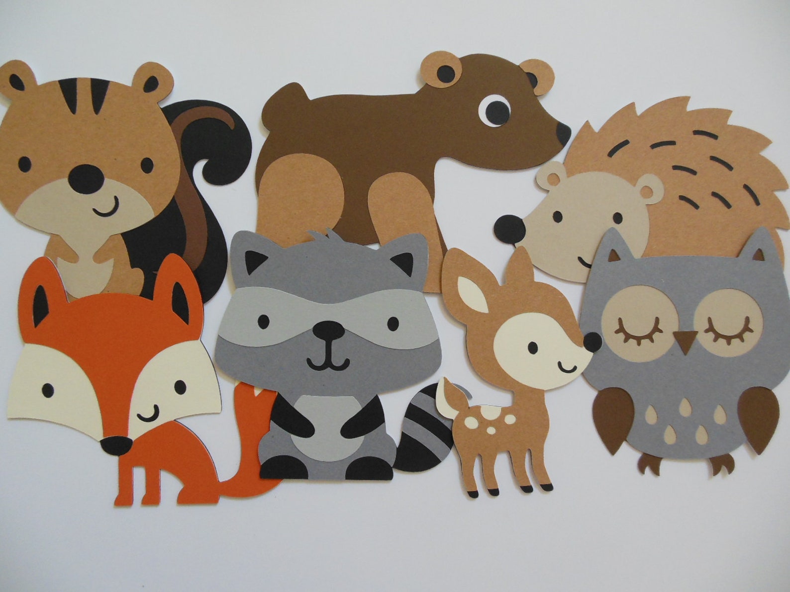 Brown Bear Woodland Animal Cutout Forest Animal Cutout - Etsy