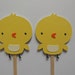 Chick Cupcake Toppers Yellow Child Birthday Party - Etsy