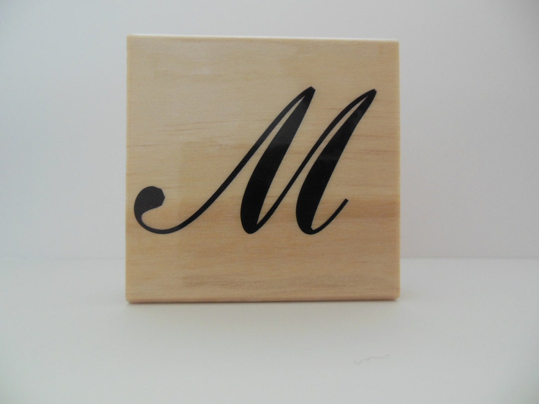 Letter M Stamp - Patchwork Monogram Collection - Alphabet Letter M - Etsy