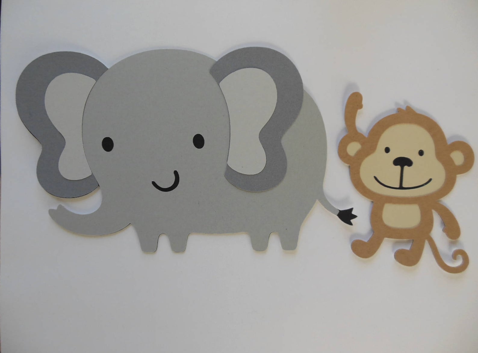 4 Safari or Zoo Animal Cutouts Lion Giraffe Zebra - Etsy