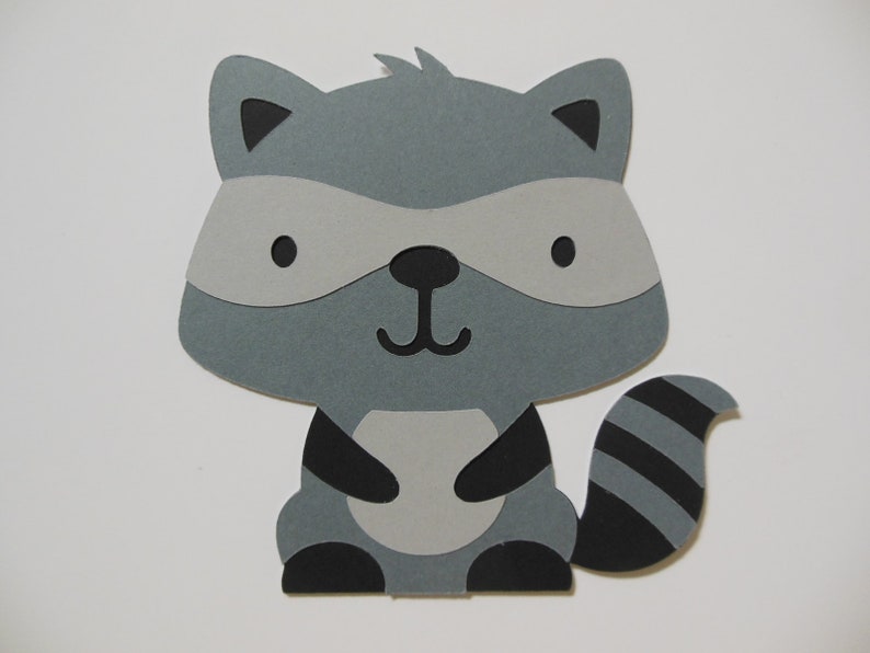 Raccoon Woodland Animal Cutout Forest Animal Cutout - Etsy