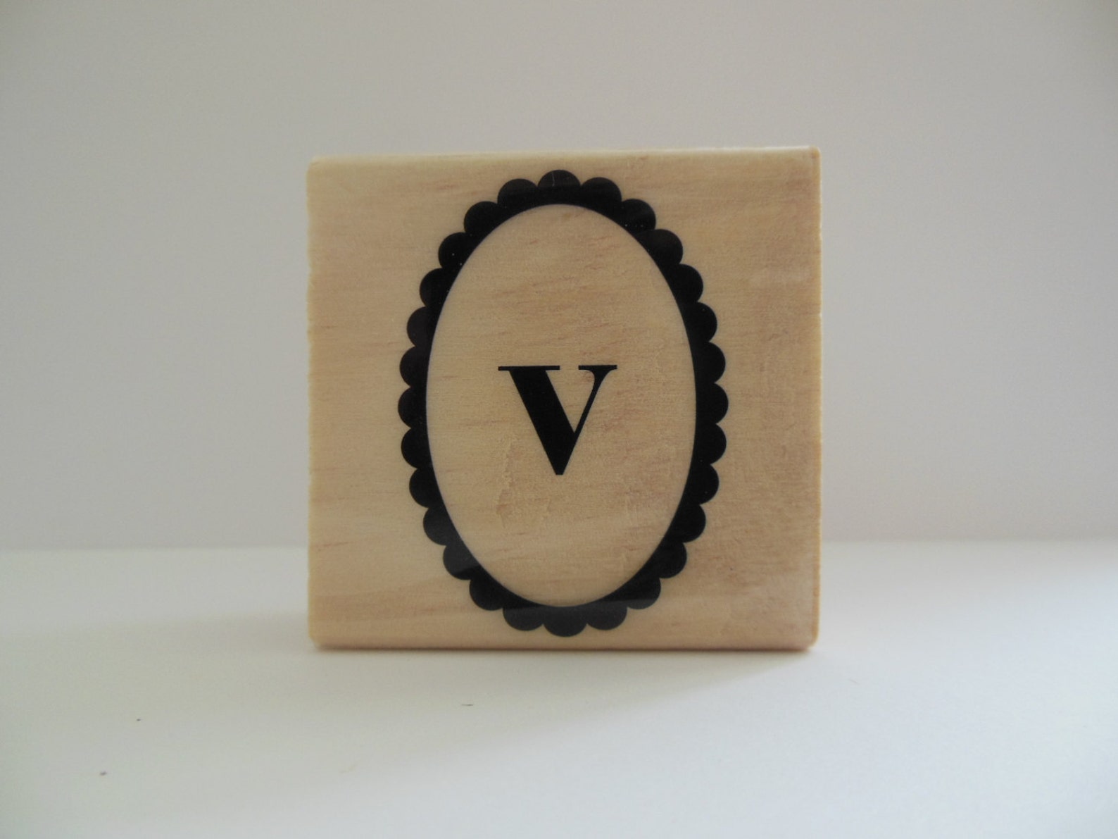 Letter V Rubber Stamp - Paisley Monogram Collection - Alphabet Letter V ...