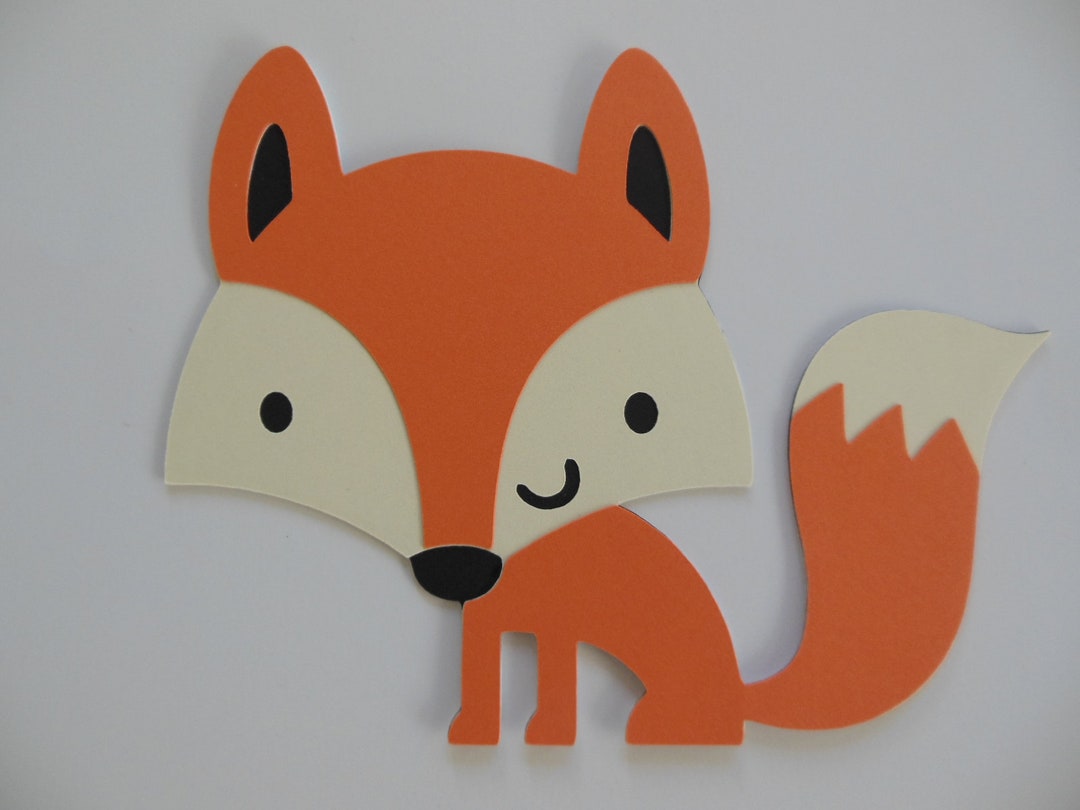 Fox Woodland Animal Cutout Forest Animal Cutout Gender - Etsy