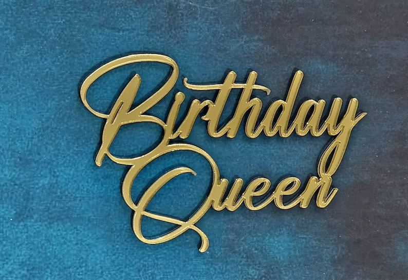 Acrylic Birthday Queen Cake Charm,birthday Queen Cake Topper,birthday ...