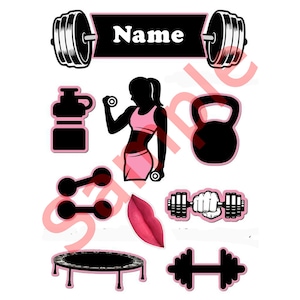 Gym Edible Cake Topper - Etsy