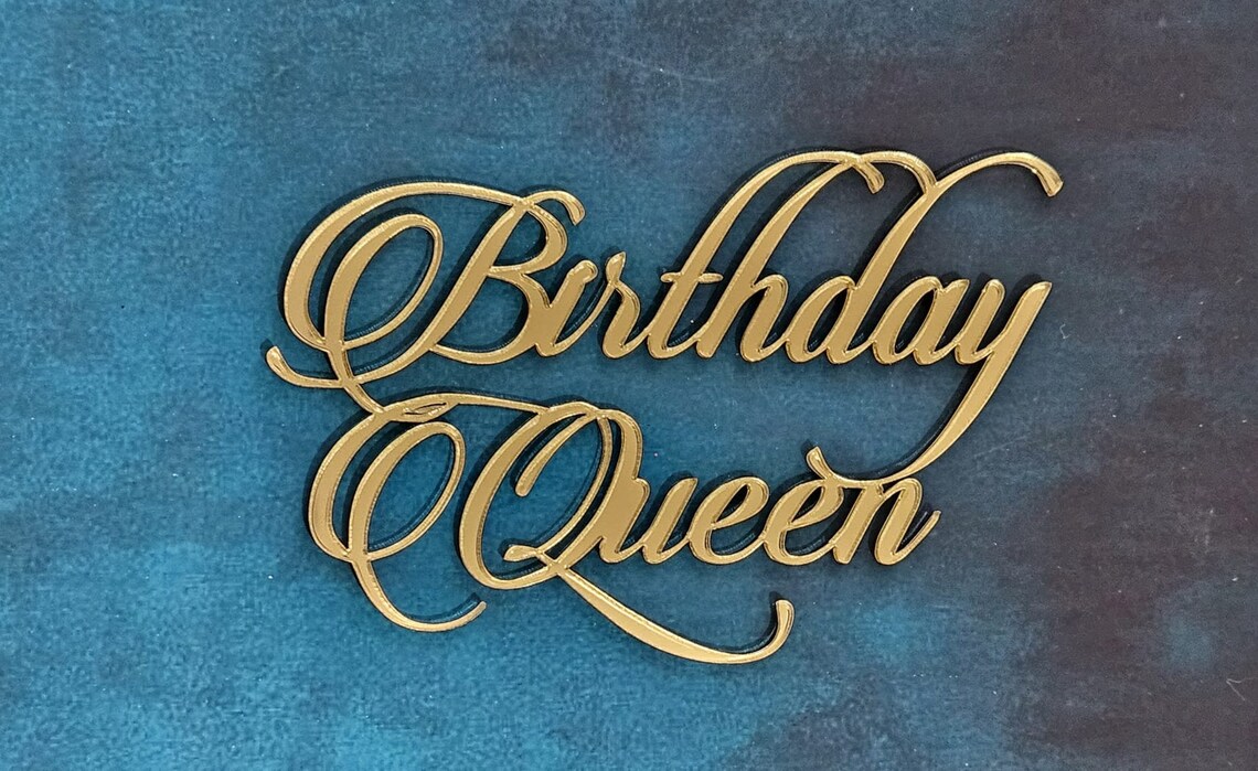 Acrylic Birthday Queen Cake Charm,birthday Queen Cake Topper,birthday ...