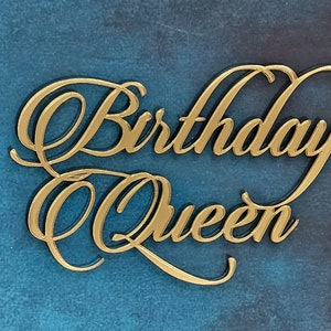 Acrylic Birthday Queen Cake Charm,birthday Queen Cake Topper,birthday ...
