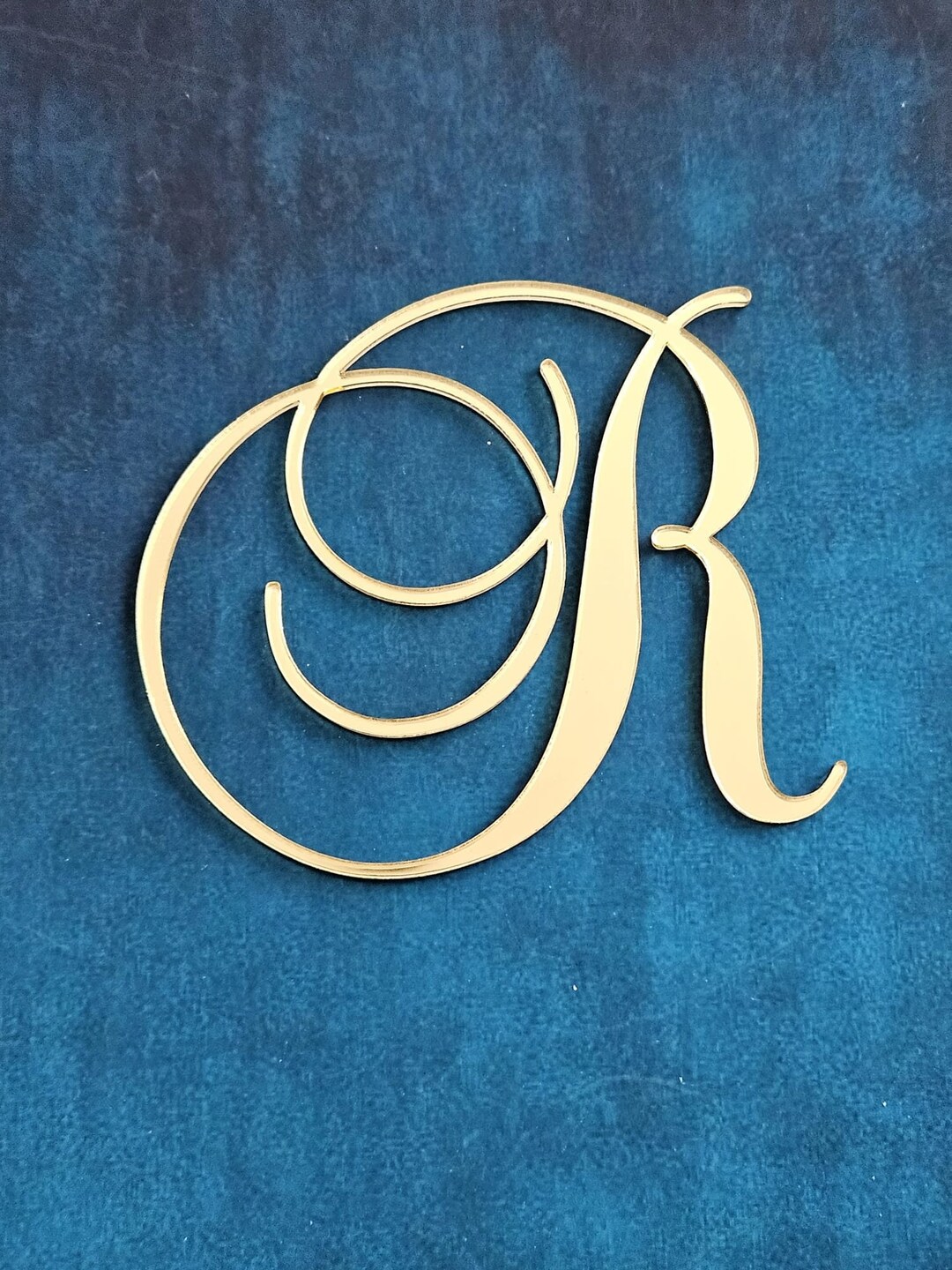 Acrylic Initial Letters Charm Personalized Wedding Cake Toppers ...