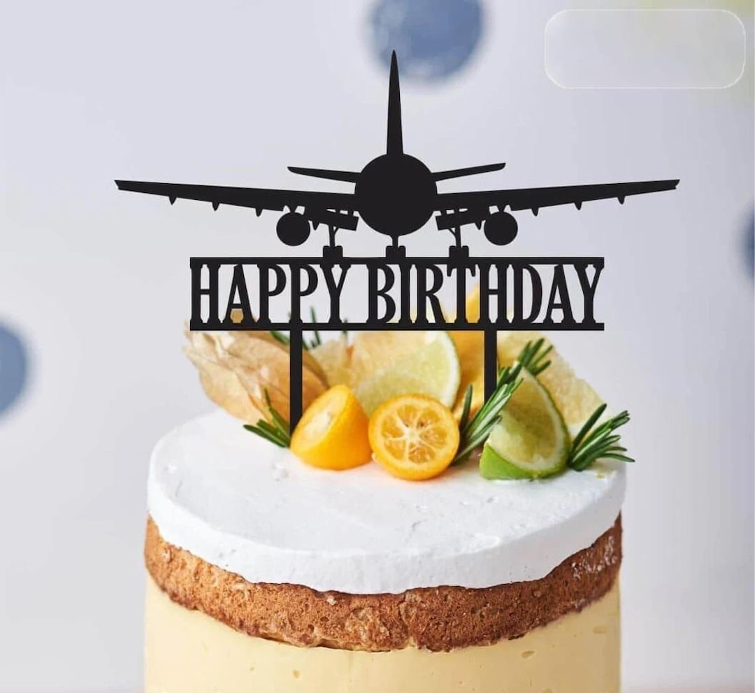Aeroplane Cake Topper Acrylic Travel Cake Topper, Plane, Traveling ...