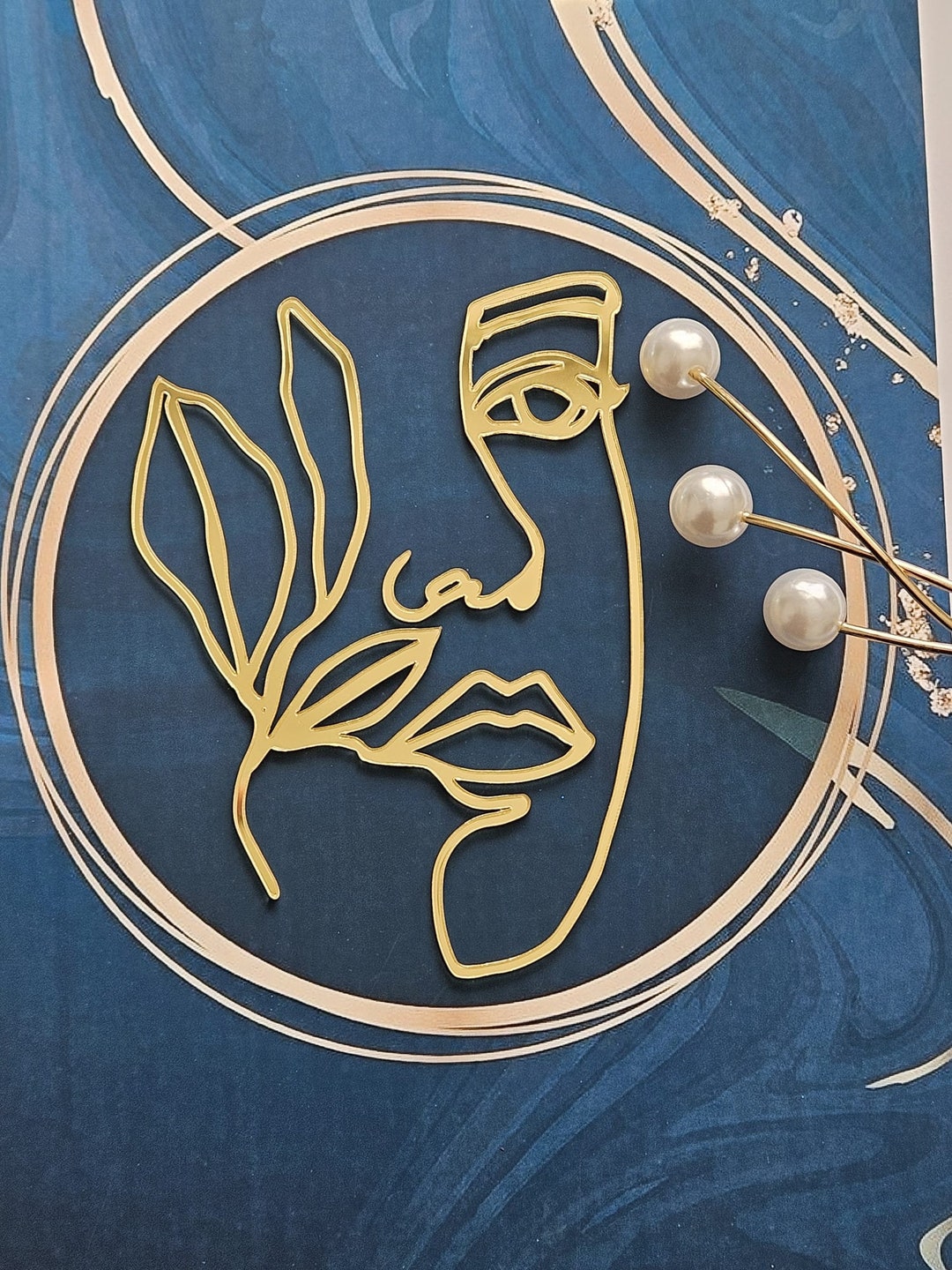 Womens Face Line Art Cake Topper Silhouette,line Art Cake Topper ...