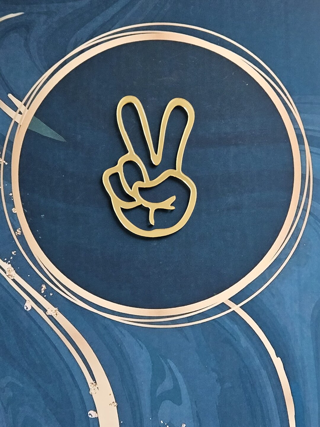 Acrylic Peace Sign Cake Topper Acrylic Sign Hand Symbol Cupcake ...
