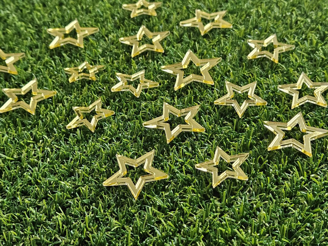 Acrylic Stars Cake Charms Cupcake Toppers Acrylic Stars Cake Charms ...