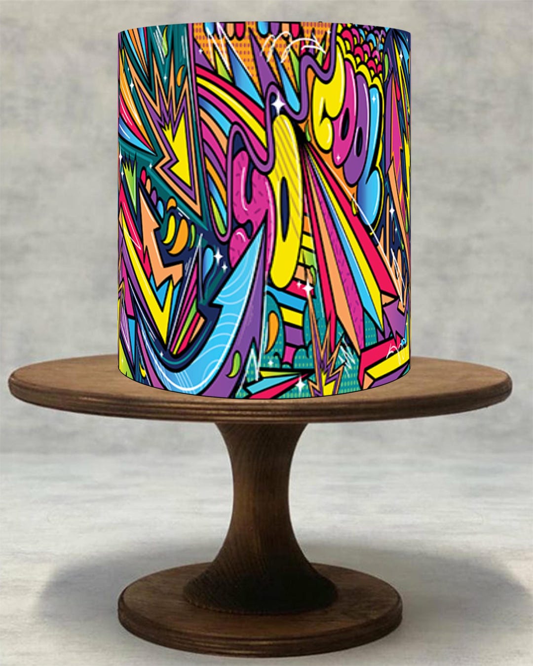 Edible Cake Wrap With Graffiti Wall Design – Icing Sheet or Wafer Paper ...