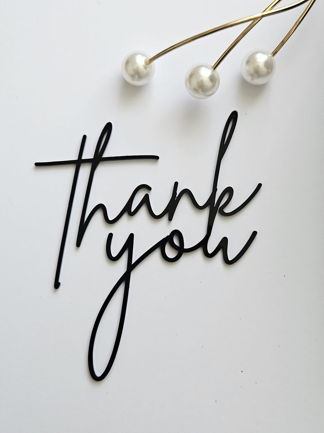 Thank You Acrylic Cake Toppers Thank You Acrylic Toppers Thank You Cake ...