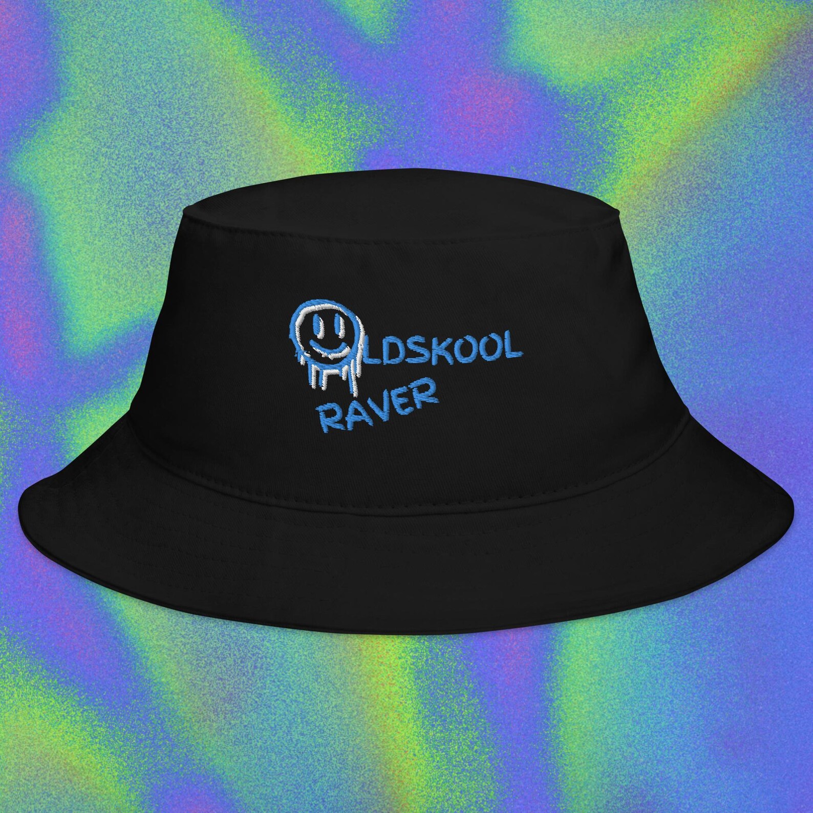 Oldskool Raver Bucket Hat Rave Hat Festival Hat Party Hat Hardcore Hat ...