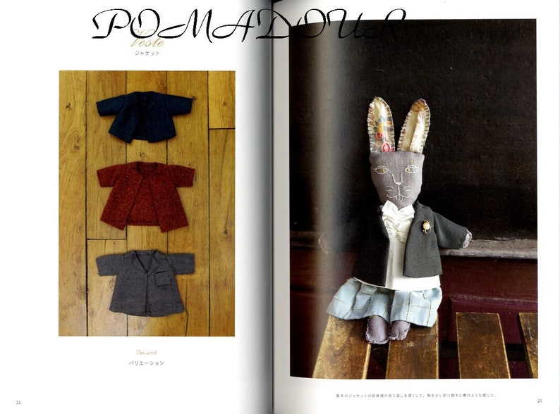 Paris Stuffed Animal Clothes Coordination - Japanese Craft Book - Etsy