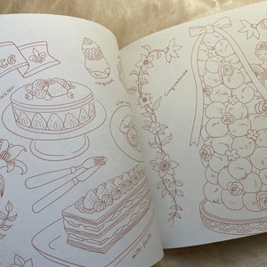 Sweets From the World Coloring Book With Coloring Lessons - Japanese ...