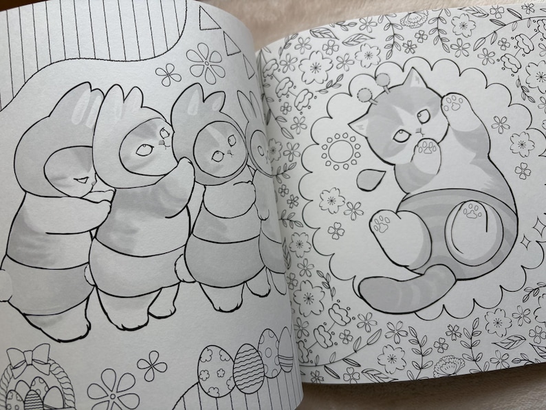Mofusand Relaxing Coloring Lesson Book – Cute Fluffy Cats Japanese ...