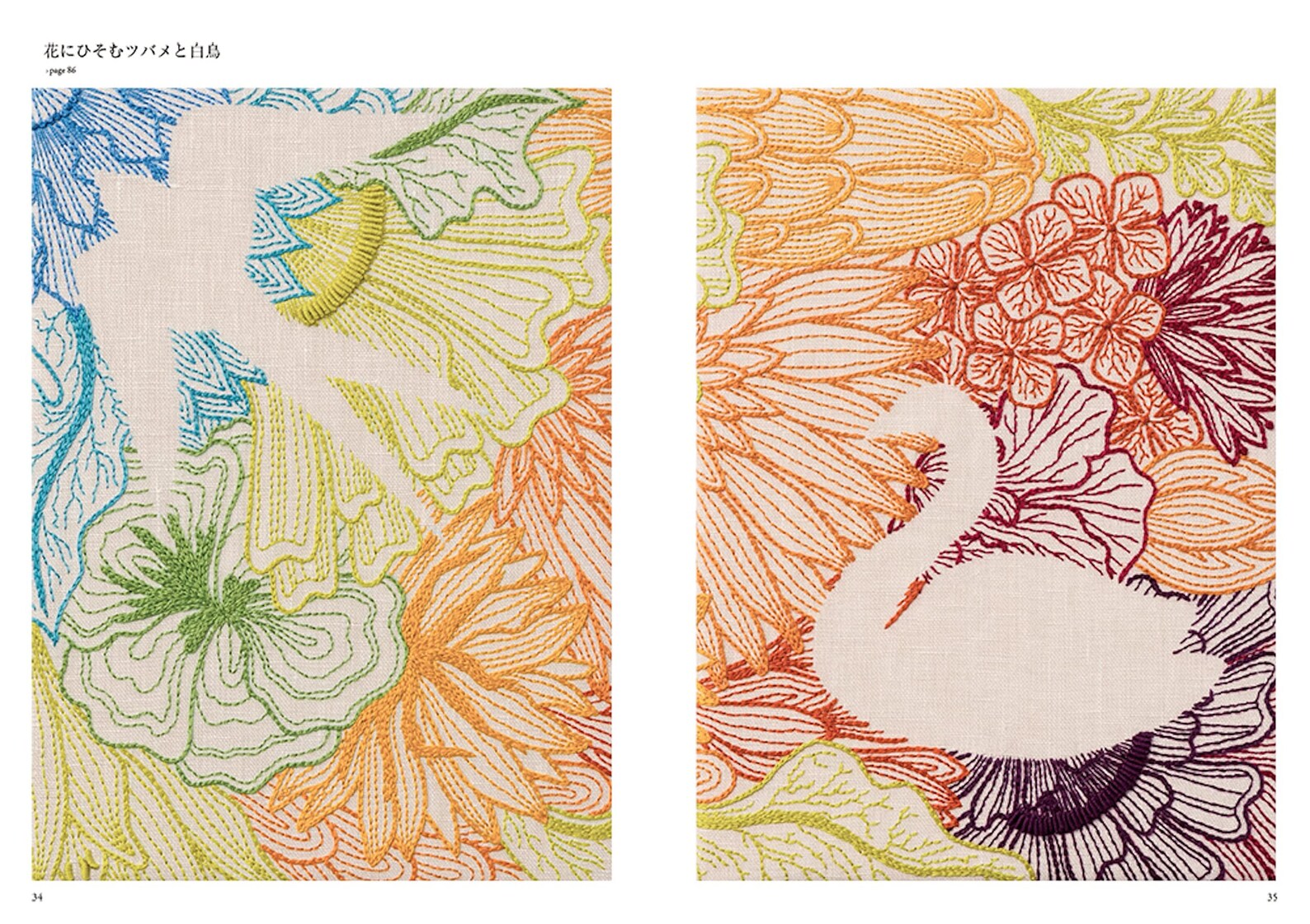 Pieni Sieni's Botanical and Animal Embroidery Japanese - Etsy