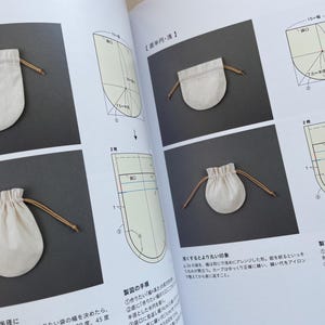 The Drawstring Bag Pattern Book - Japanese Craft Book - Etsy