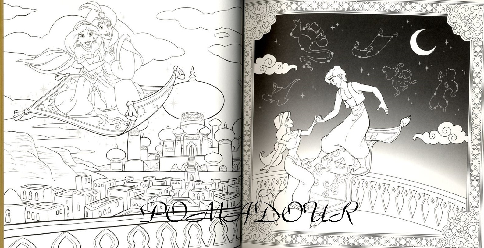 Disney's Shiny Coloring Lesson Book Japanese Coloring | Etsy