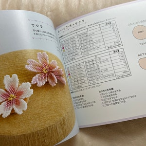 Beaded Flower Motifs Using Needle and Thread - Japanese Craft Book - Etsy