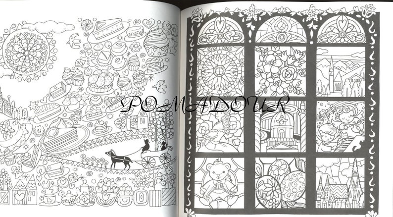 Around the World Trip Coloring Book A Fairy Tale World - Etsy