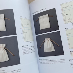 The Drawstring Bag Pattern Book - Japanese Craft Book - Etsy