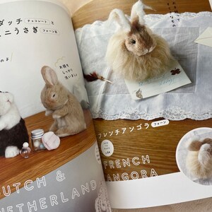 Realistic FELT Wool Cute Small Rabbits - Japanese Craft Book - Etsy UK