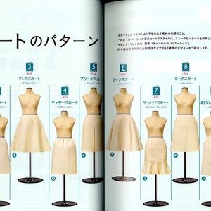 Bunka Fashion School Skirt Pattern Lesson Japanese Craft Pattern Book - Etsy
