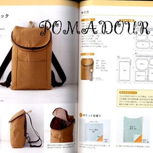 Backpacks for Beginners Japanese Craft Book - Etsy