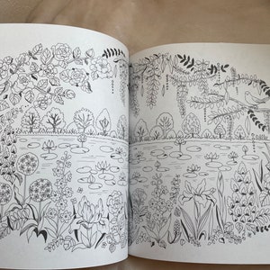 Flowers and Pathways Around the World - Japanese Coloring Book - Etsy