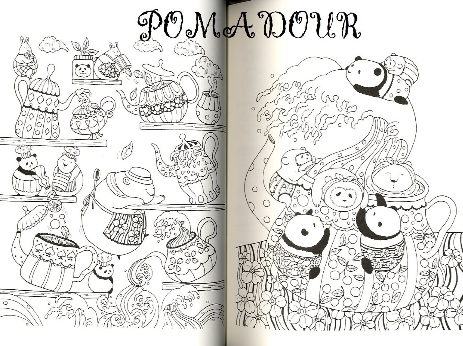 Panda Therapy Coloring Book Japanese Coloring Book - Etsy