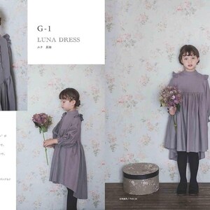 The Girl's Dress Patterns Sewing Book Japanese Dress Pattern Book - Etsy