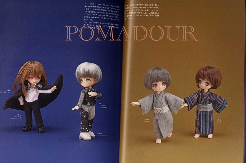 Doll Sewing Book 11cm Boy Doll Obitsu Body Outfit Japanese | Etsy