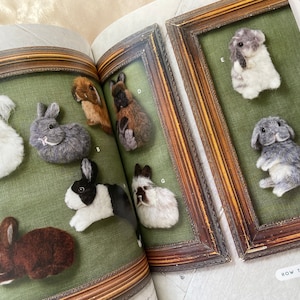 Realistic FELT Wool Cute Small Rabbits - Japanese Craft Book - Etsy UK