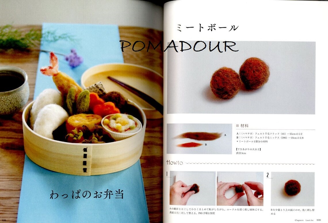 Needle Felting Felt Wool Sweets and Foods with Step by Step | Etsy