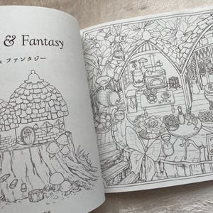 Wonderful Houses in an Imaginary World Coloring Book - Japanese Craft ...