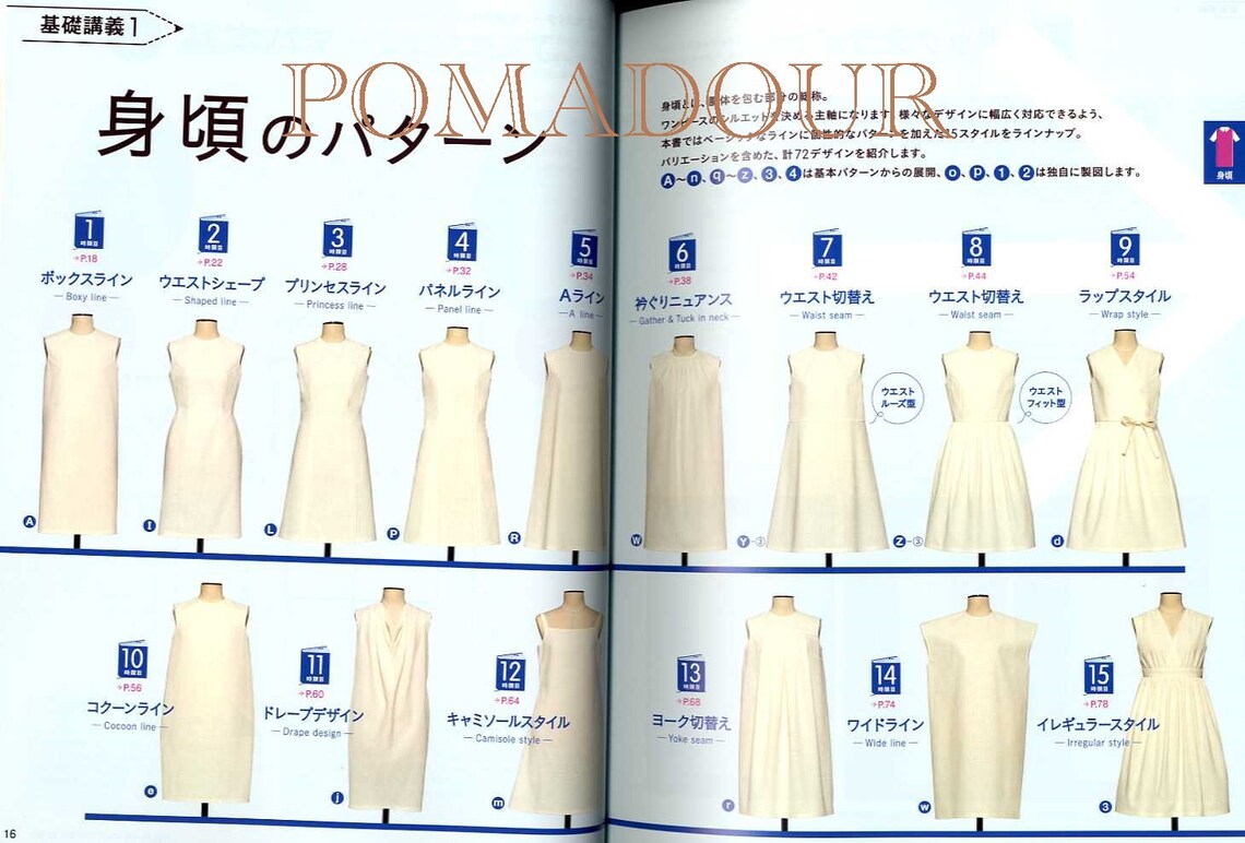 Bunka Fashion School Dress Pattern Lesson Japanese Craft | Etsy