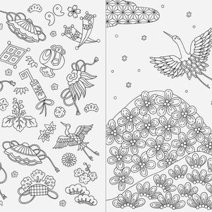 Traditional Japanese Seasonal Landscapes and Scenery Coloring - Etsy